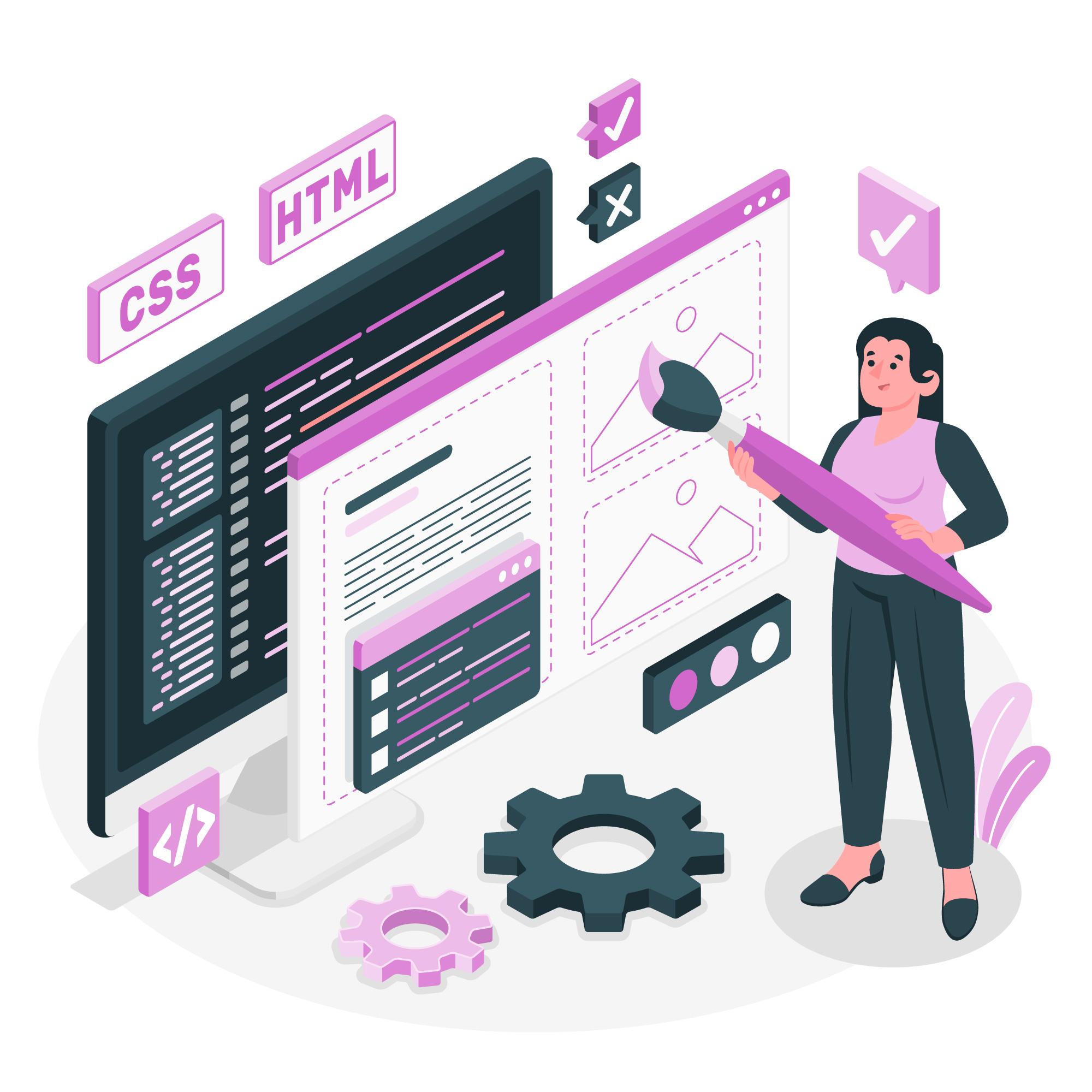 Pixel pink: Company Example page